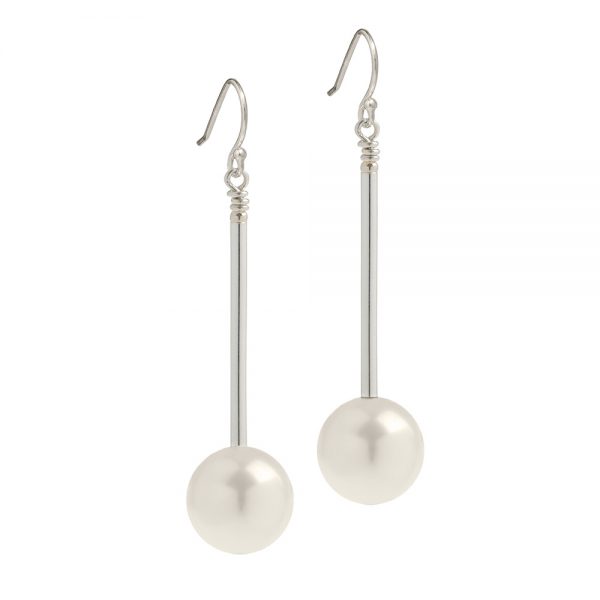 Extra Long Pearl Drop Earrings | Pearl Jewellery UK | Biba & Rose